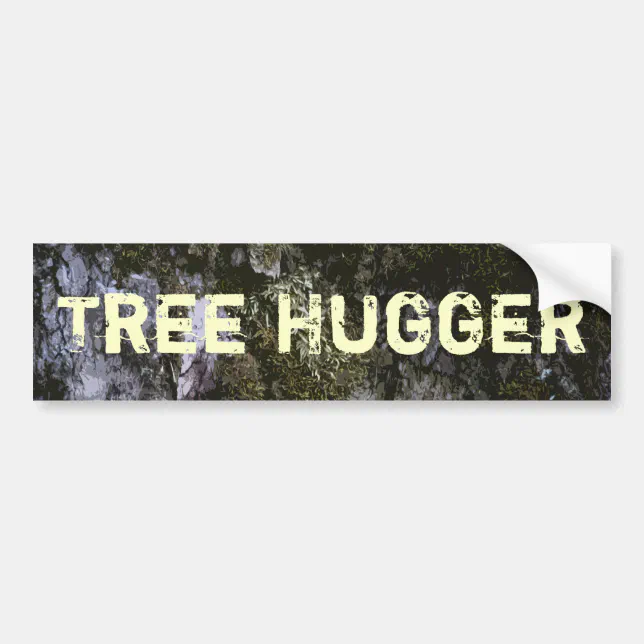 Tree Hugger bumper sticker | Zazzle