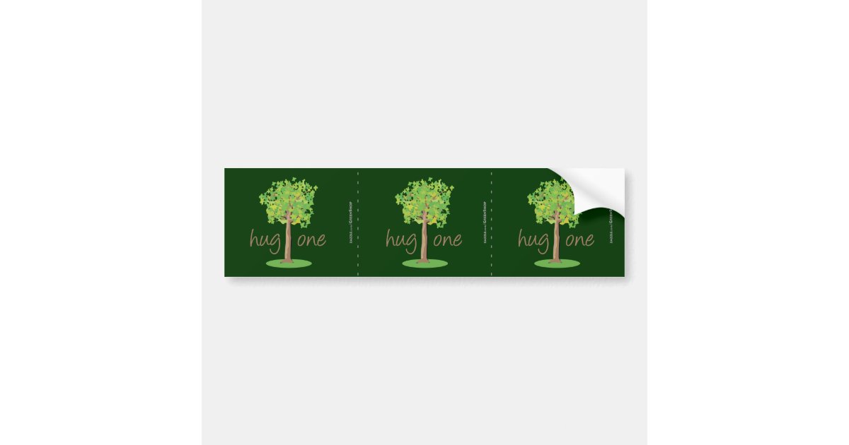 Tree Hugger Bumper Sticker | Zazzle