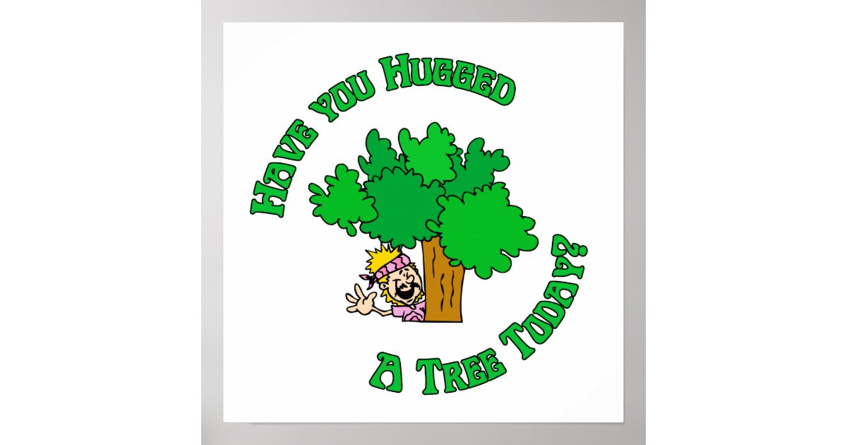 Tree Hugger Hippie Poster | Zazzle