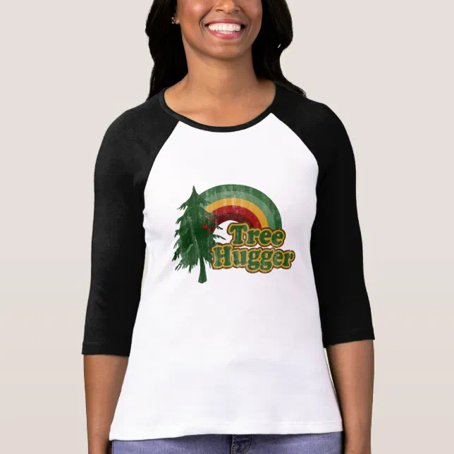 Tree Hugger Hippie Rainbow T-Shirt | Zazzle