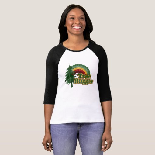Tree Hugger Hippie Rainbow T-Shirt | Zazzle