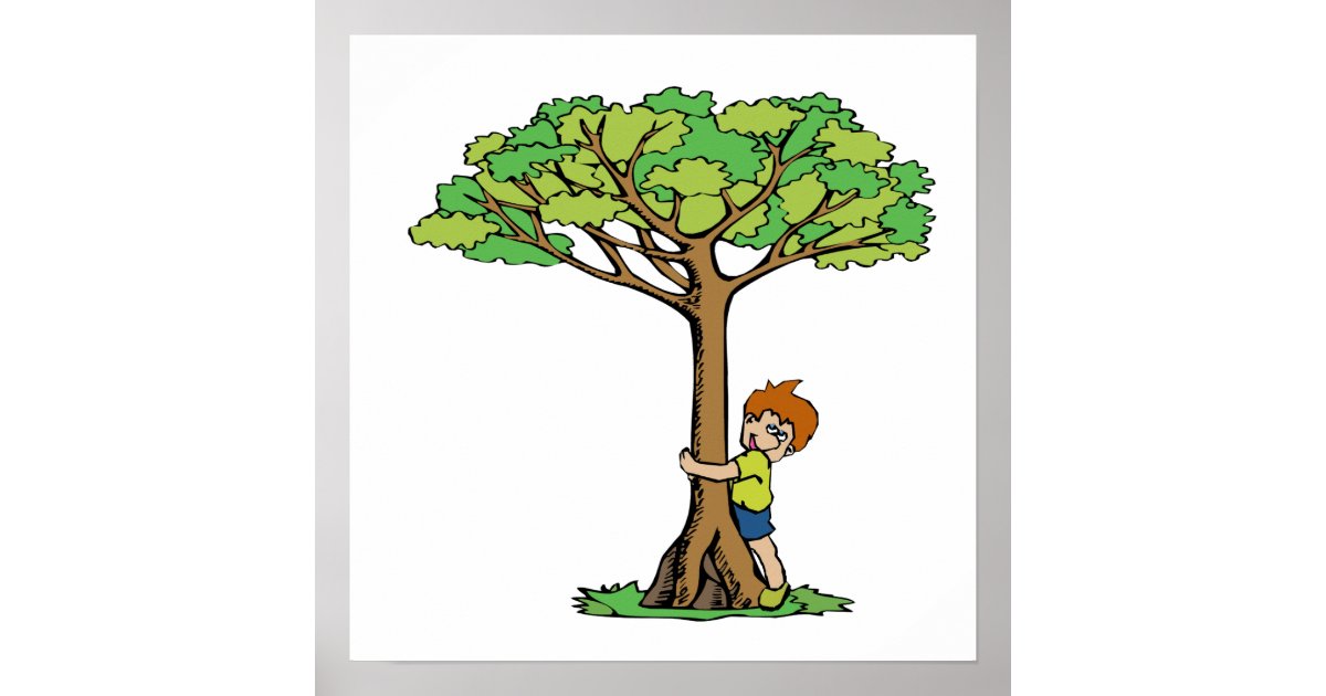 Tree Hugger Poster | Zazzle