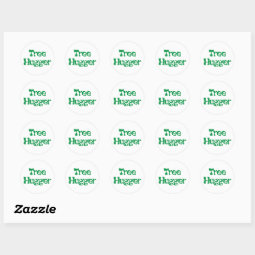 Tree Hugger Products & Designs! Classic Round Sticker | Zazzle