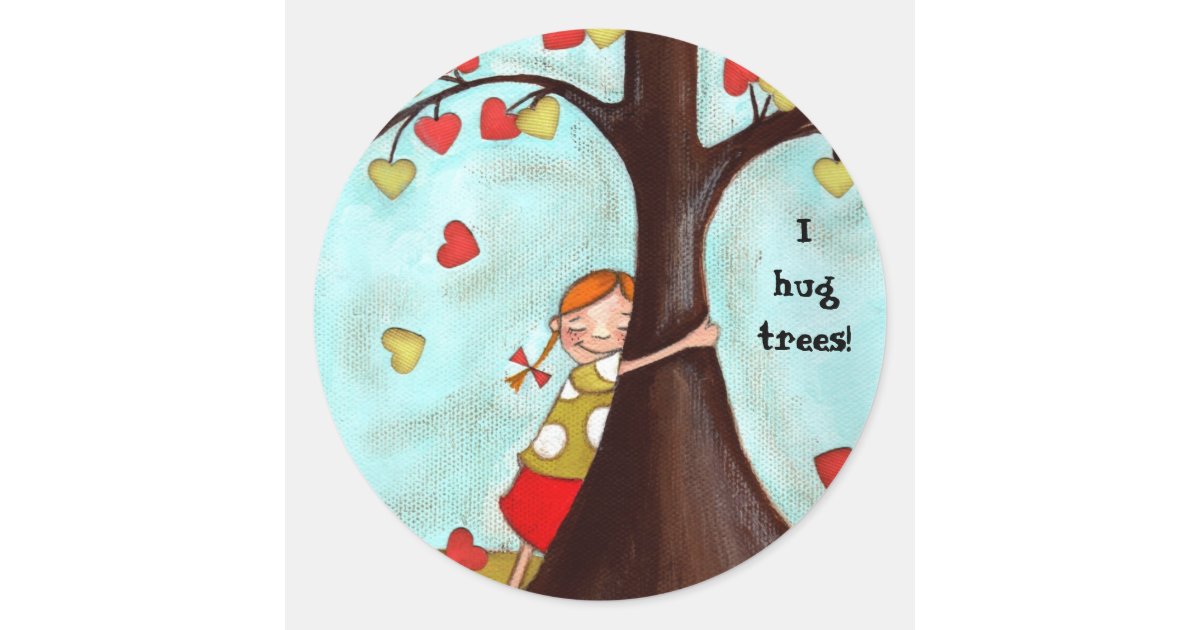Tree Hugger - Sticker | Zazzle