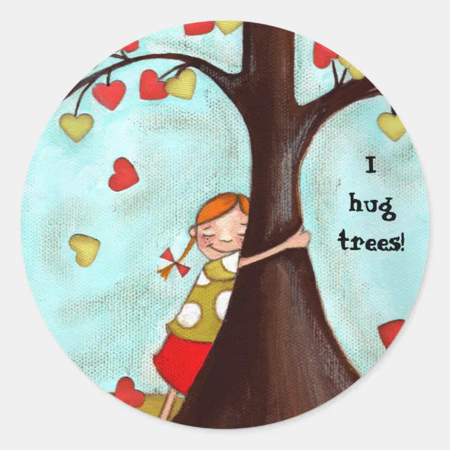 Tree Hugger - Sticker | Zazzle