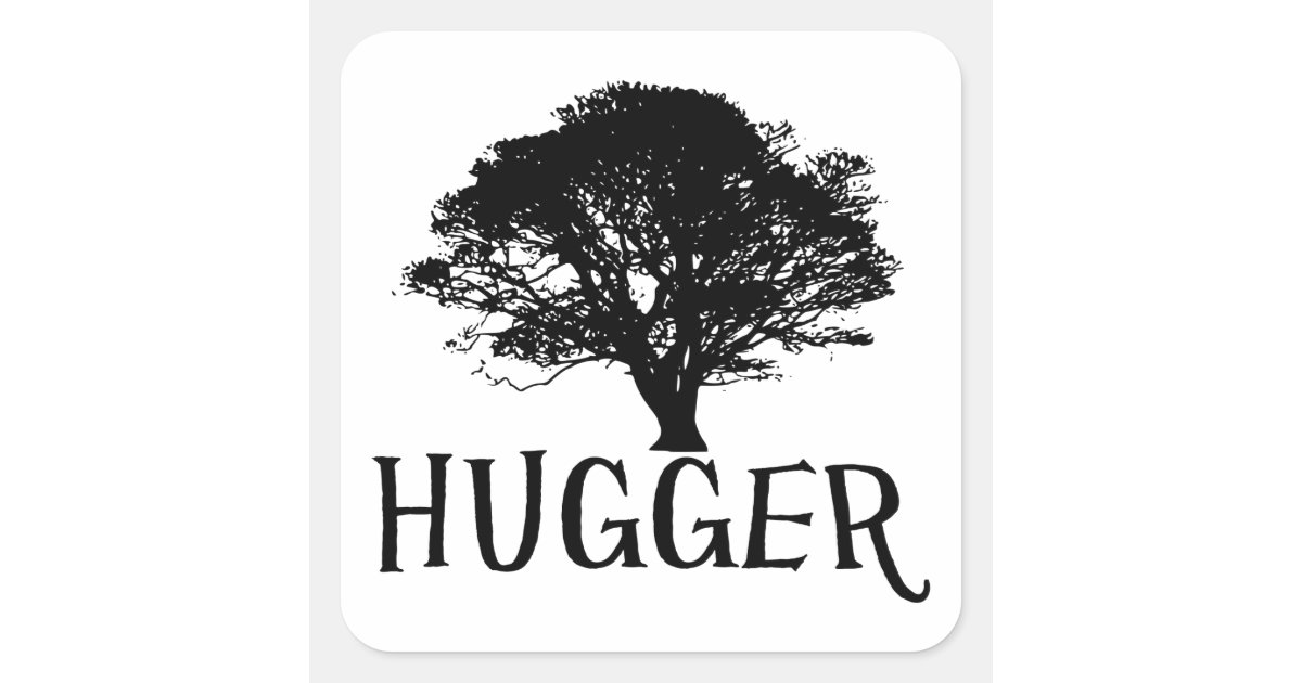 Tree Hugger Sticker | Zazzle