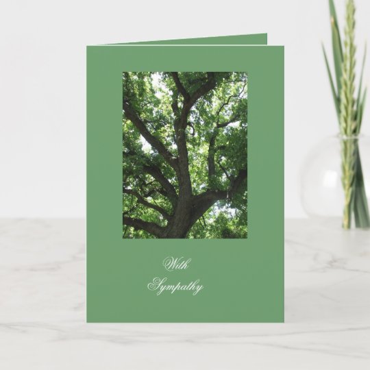 Tree Inspirational Sympathy Card | Zazzle.com