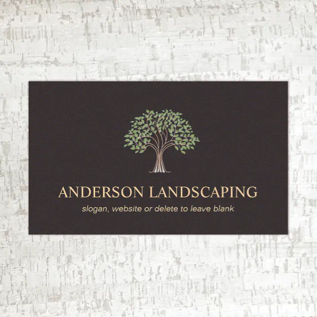 Tree Logo Business Card | Zazzle