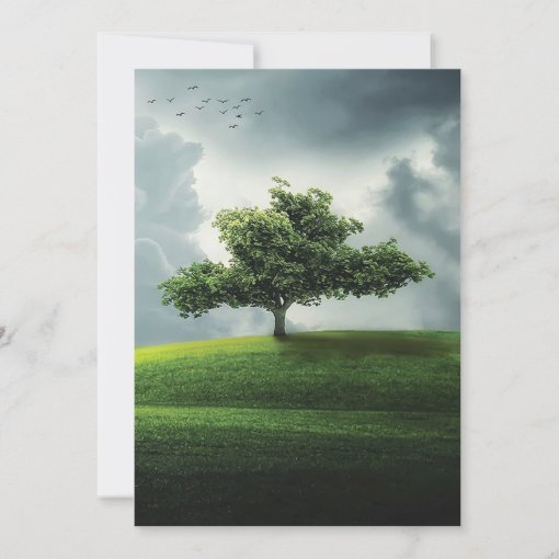 Tree Memorial Service | Park Celebration of Life Invitation | Zazzle