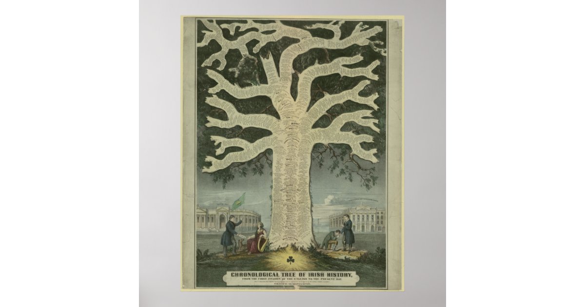 Tree of Irish History Poster | Zazzle