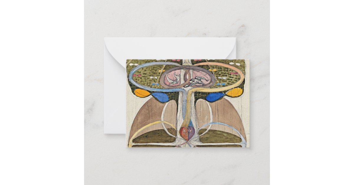 Tree of Knowledge, No.1, 1915 by Hilma af Klint Note Card | Zazzle
