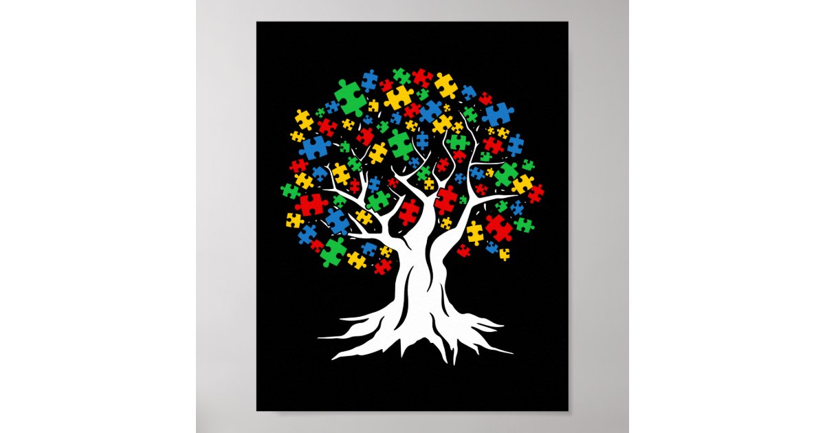 Tree Of Life Autism Awareness Month Poster | Zazzle