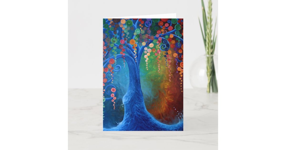 Tree of Life, Blank Greeting card, Card | Zazzle