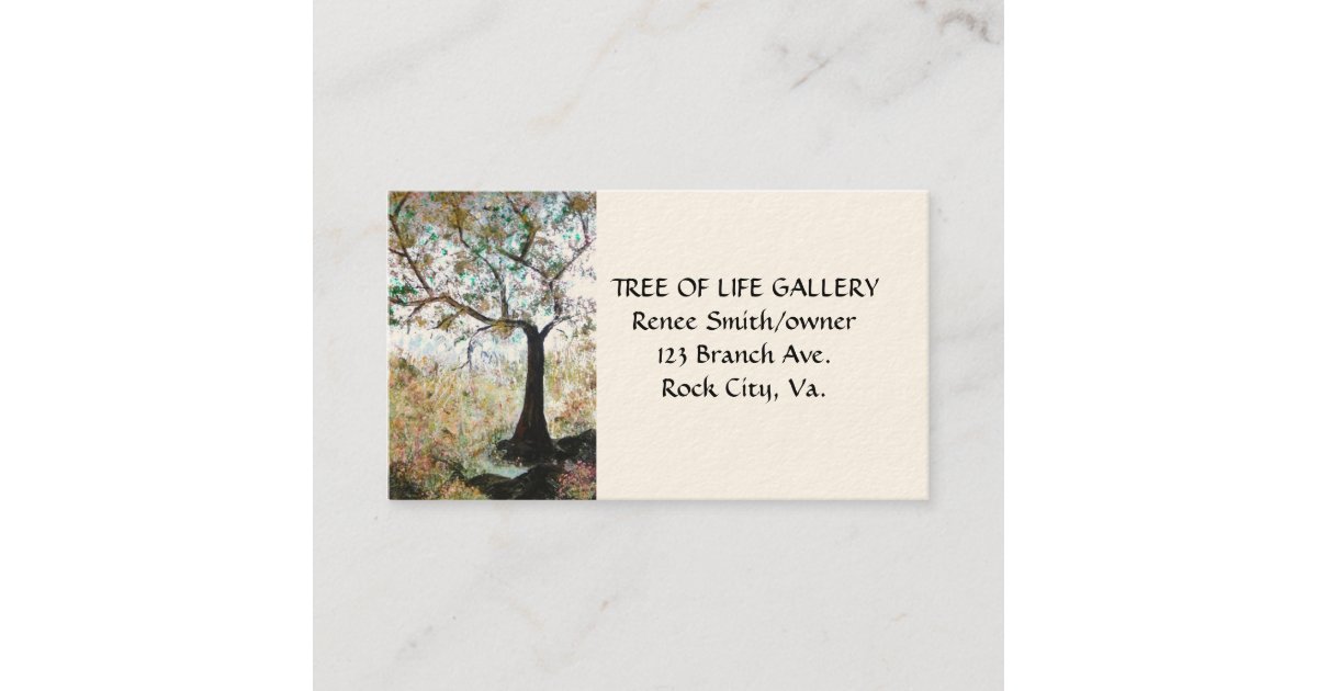"TREE OF LIFE" business card | Zazzle