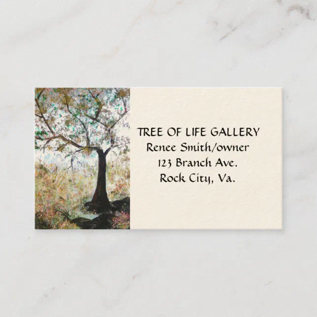 "TREE OF LIFE" business card | Zazzle