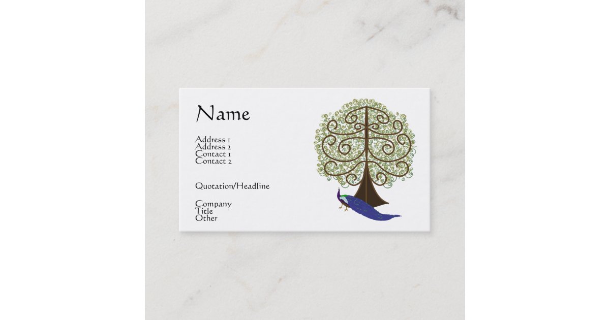 Tree of Life Business Card / Profile Card | Zazzle