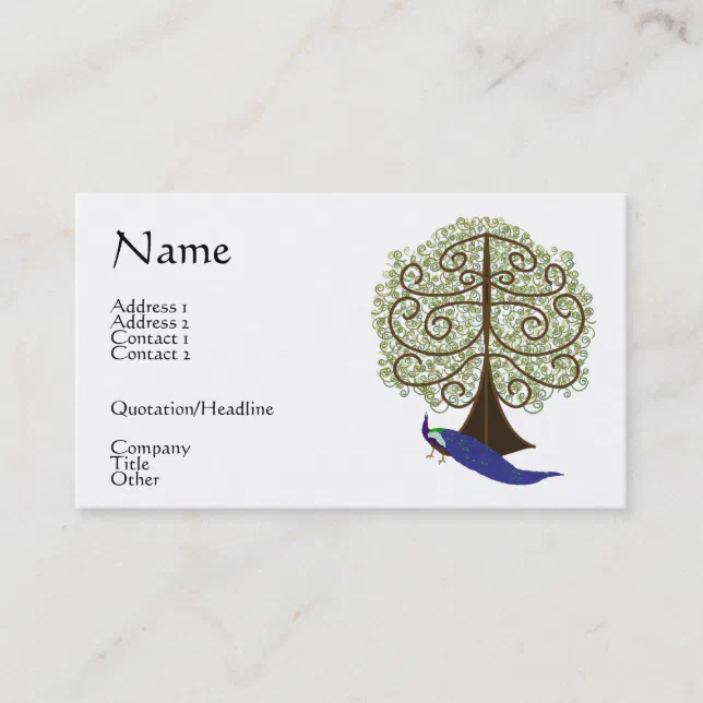Tree of Life Business Card / Profile Card | Zazzle