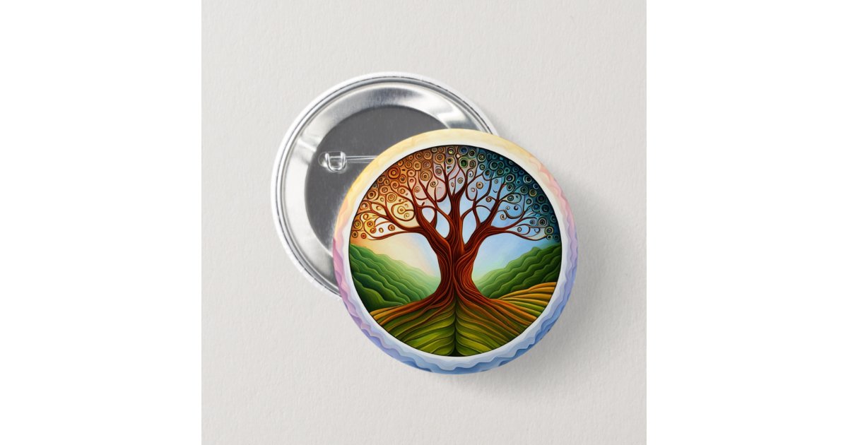 Tree of Life Button | Zazzle
