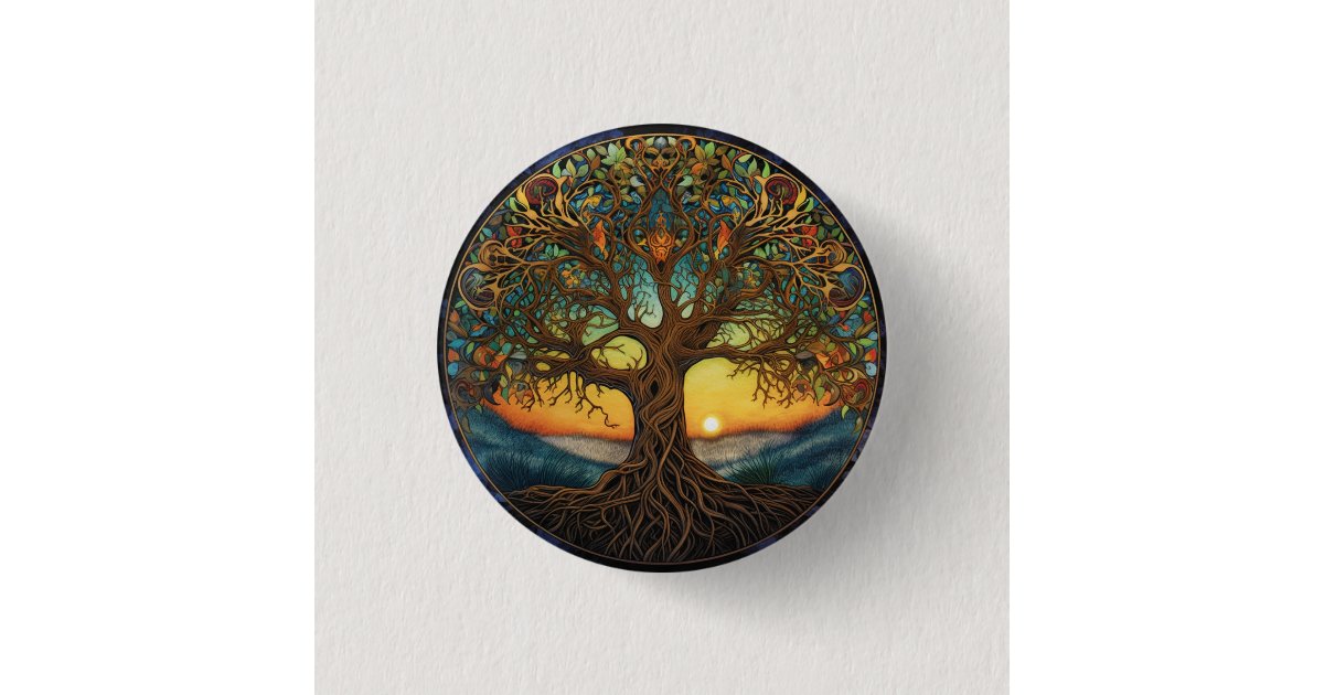 Tree of Life Button | Zazzle