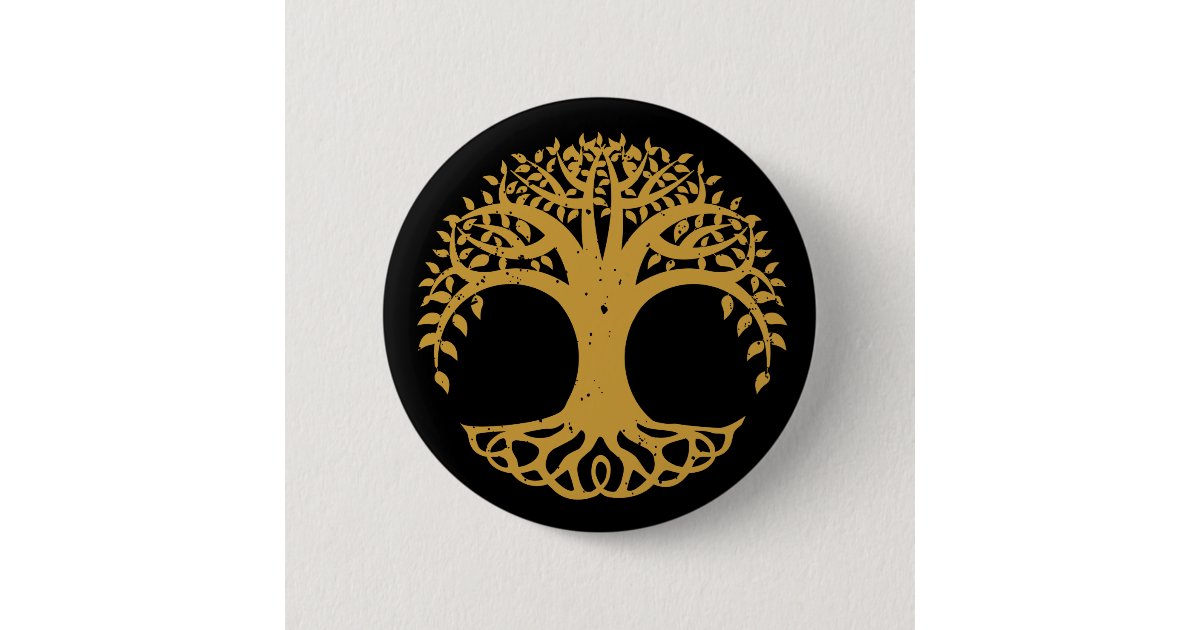 Tree of Life Celtic Symbol Button | Zazzle