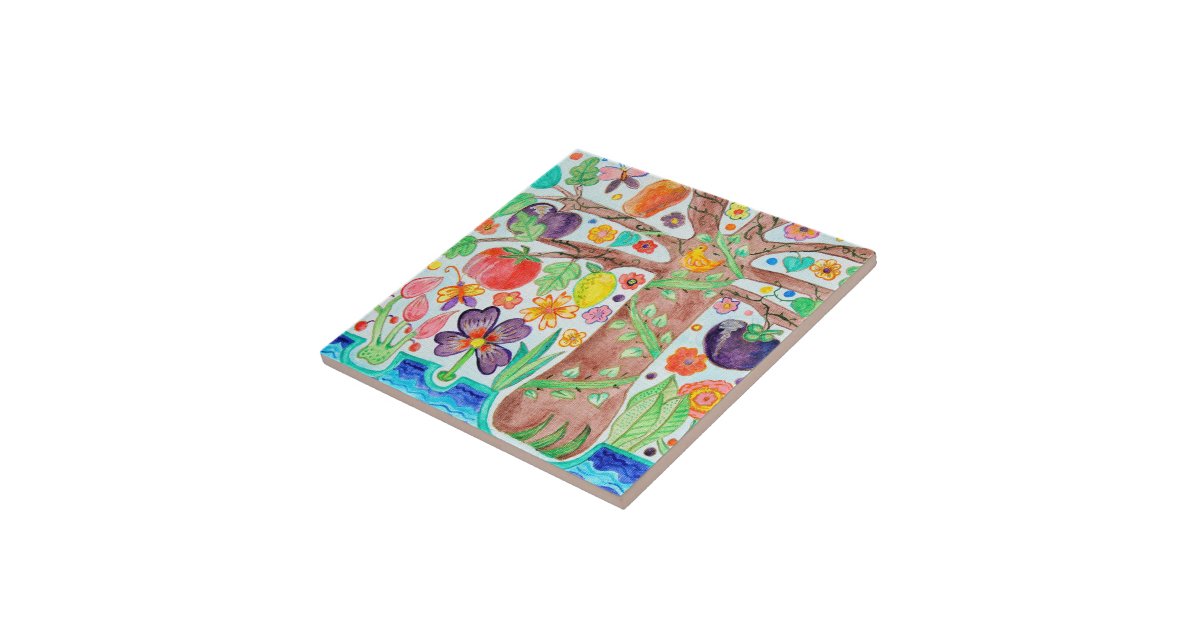 Tree of Life Ceramic Tile | Zazzle