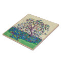 Tree of life ceramic tile | Zazzle