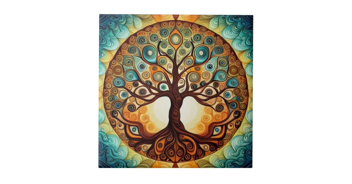 Tree of Life Ceramic Tile | Zazzle