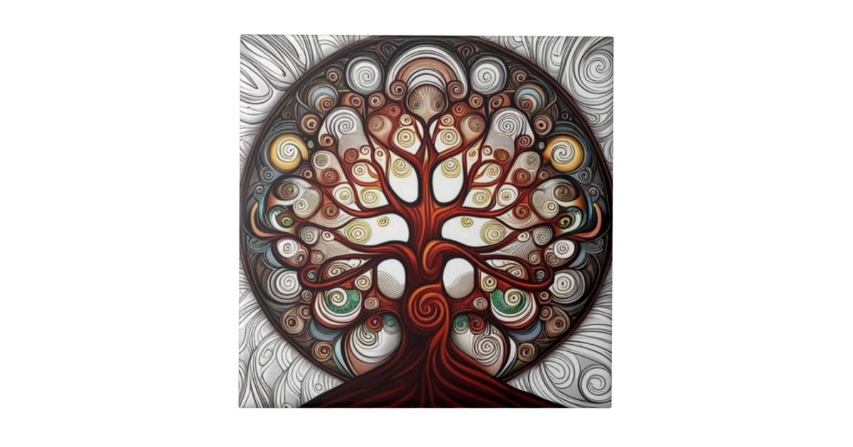 Tree of Life Ceramic Tile | Zazzle