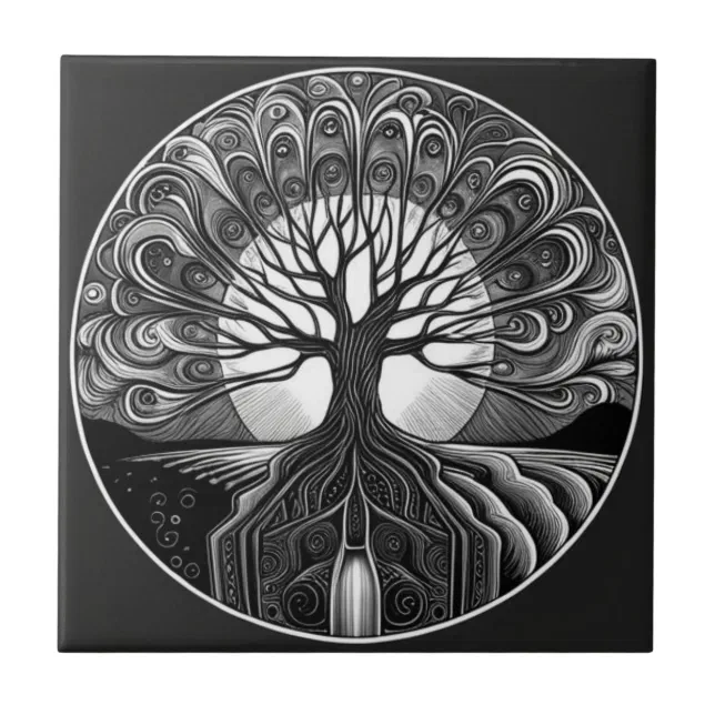 Tree of Life Ceramic Tile | Zazzle