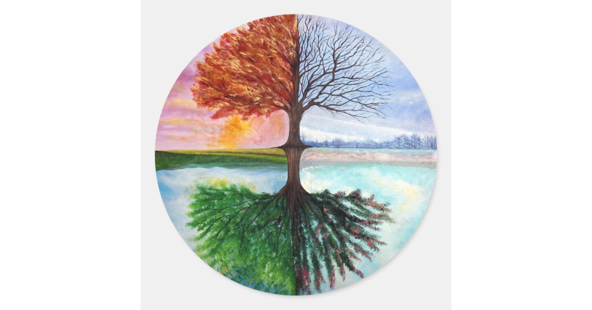 Tree of Life Classic Round Sticker | Zazzle