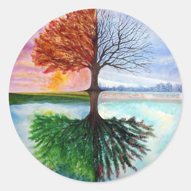 Tree of Life Classic Round Sticker | Zazzle