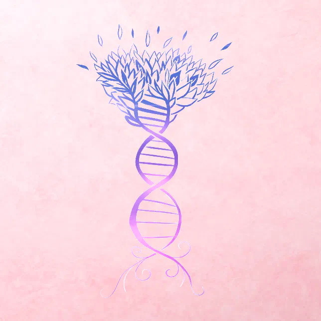 Tree of Life DNA Strand Genealogy Tree Wall Decal | Zazzle