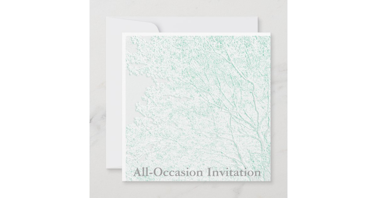 Tree of Life/Embossed-Like All-Occasion Invitation | Zazzle