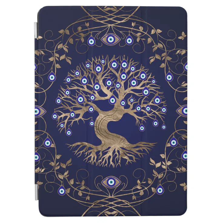 Tree of Life Evil Eye Ornament iPad Air Cover | Zazzle