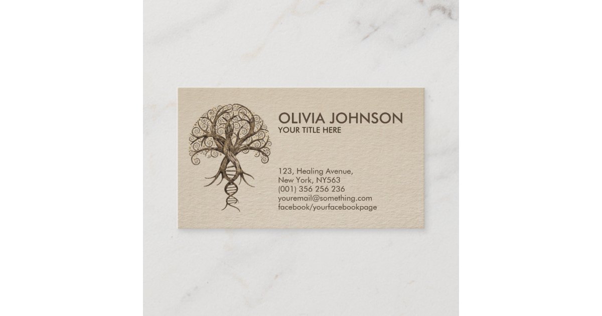 Tree of Life - Evolution DNA Business Card | Zazzle