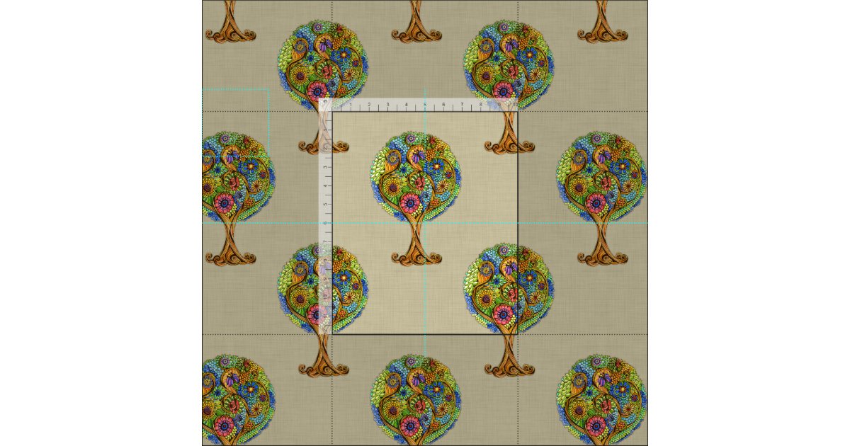 Tree of Life Fabric | Zazzle