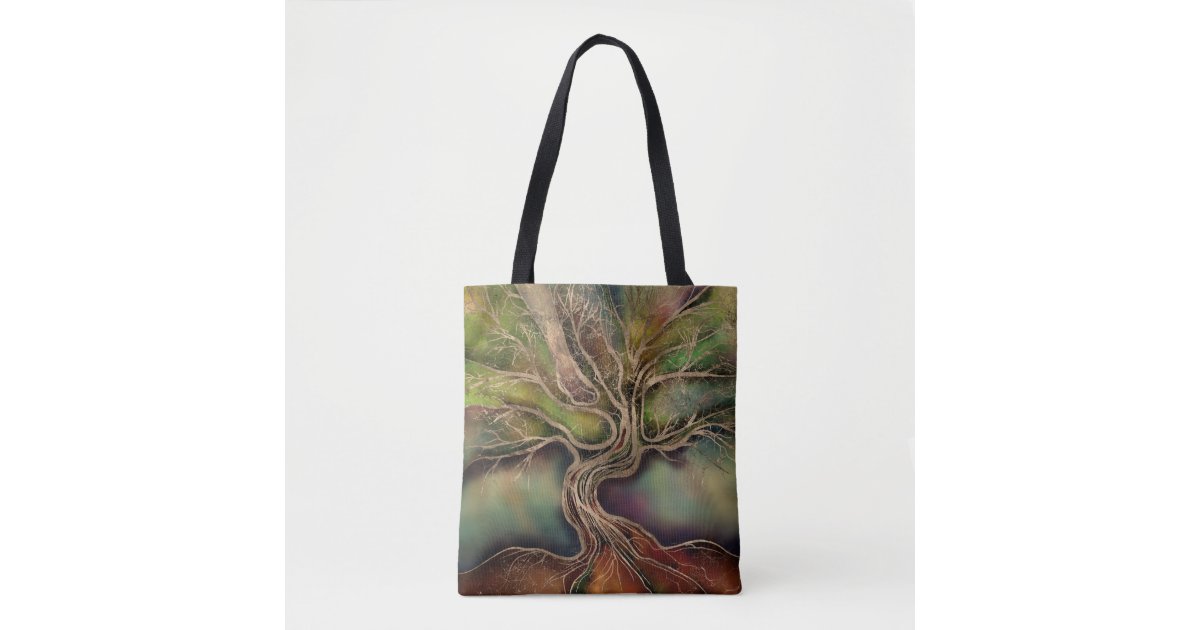 Tree of life - fall shadows tote bag | Zazzle