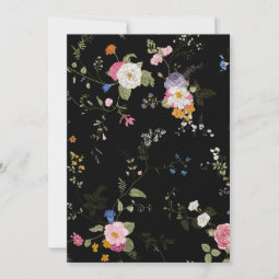 Tree of Life Floral Crest Funeral Memorial Invitation | Zazzle