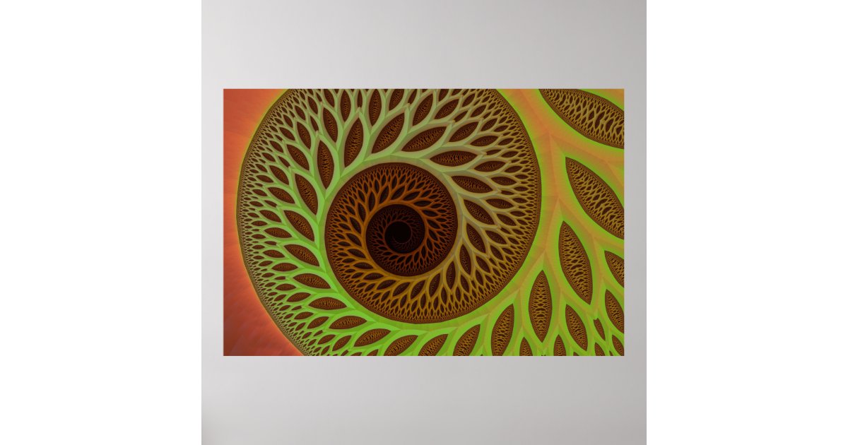Tree of Life fractal poster | Zazzle