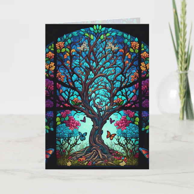Tree of Life Graphic Arts Card | Zazzle