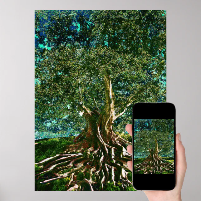 Tree of Life Green Poster | Zazzle