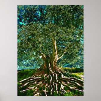 Tree of Life Green Poster | Zazzle