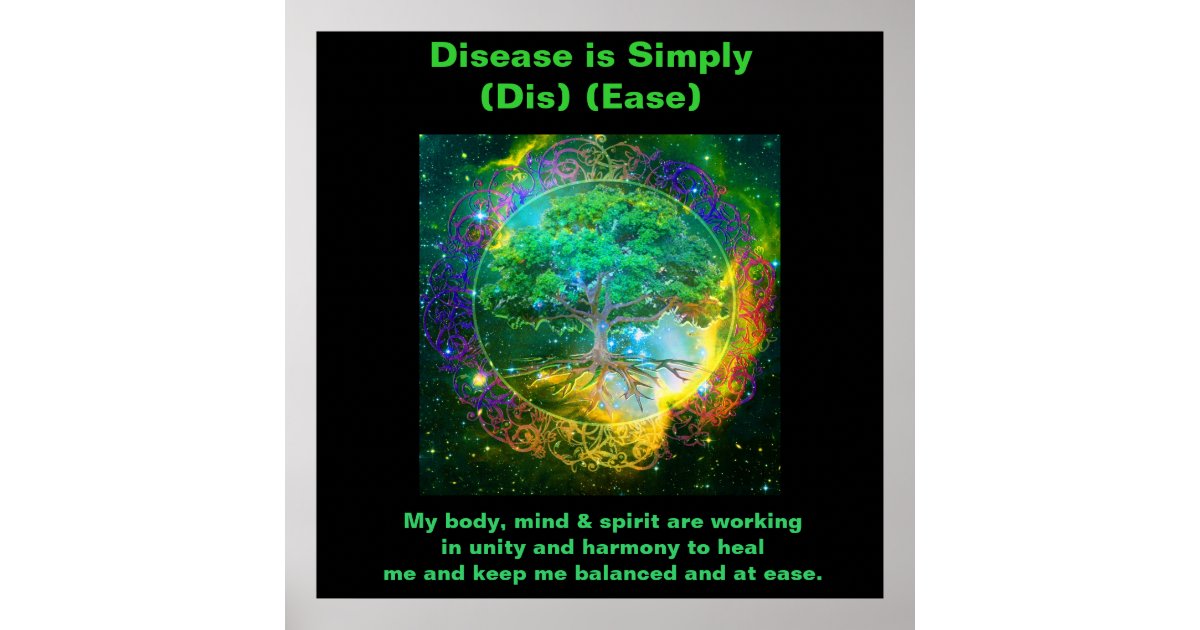 Tree of Life & Health Poster | Zazzle