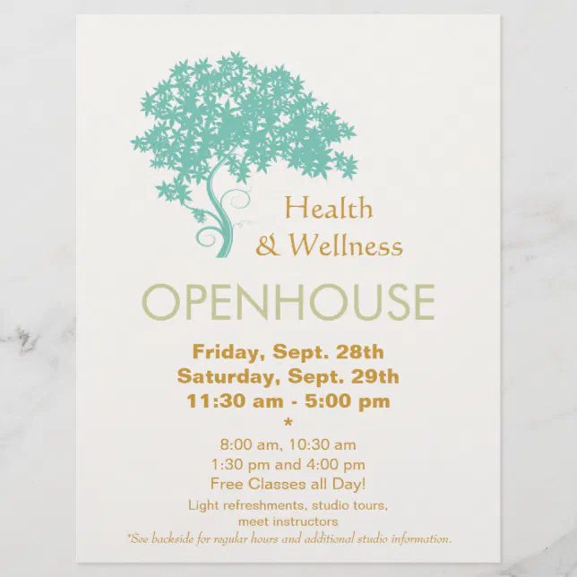 Tree of Life Holistic Health and Wellness Flyer | Zazzle