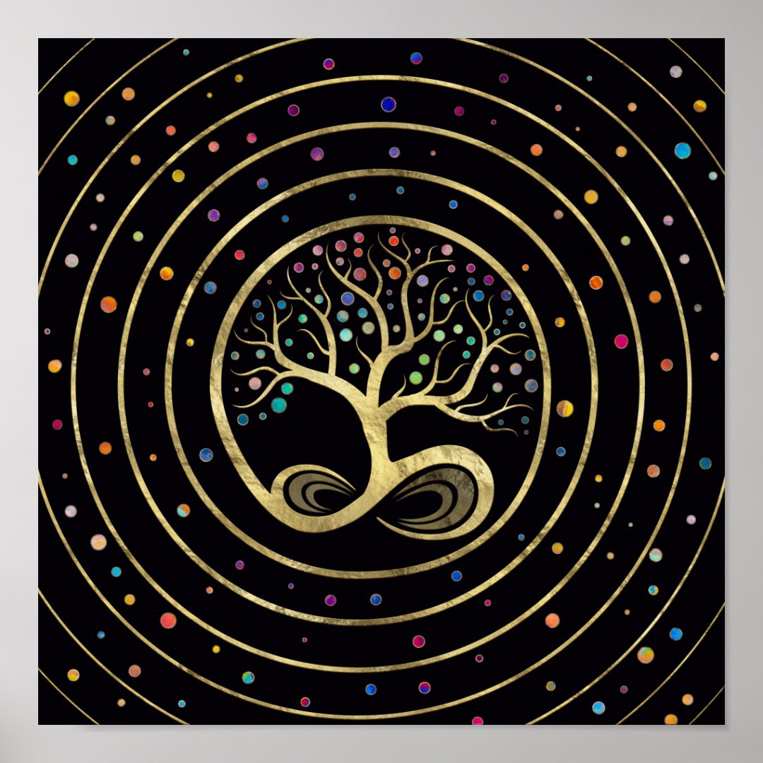Tree of Life - Infinity Spiral Poster | Zazzle