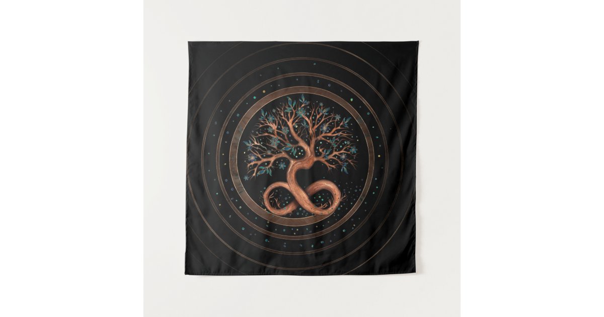 Tree of Life - Infinity Spiral Tapestry | Zazzle