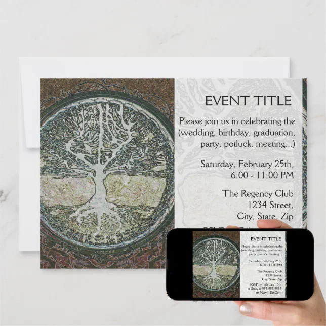 Tree of Life Invitation | Zazzle