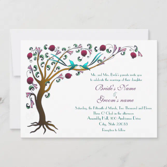 Tree of life invitations | Zazzle