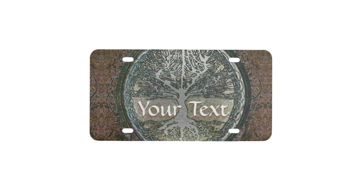Tree of Life License Plate | Zazzle