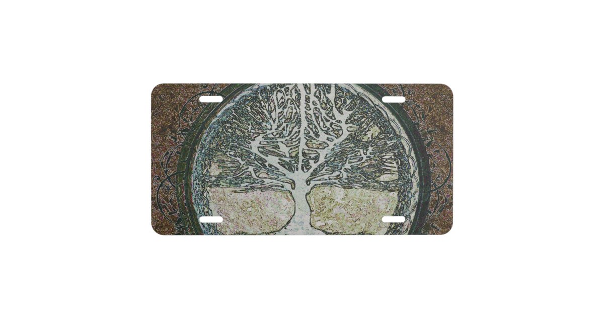 Tree of Life License Plate | Zazzle